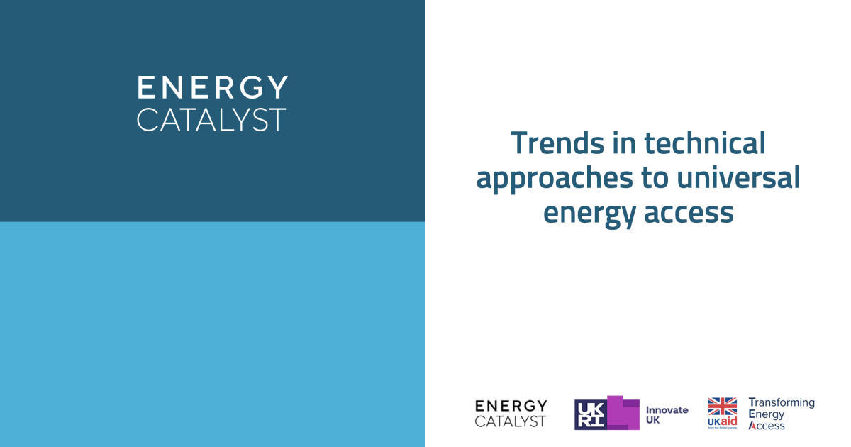 Latest Energy Catalyst report examines trends in technical approaches ...
